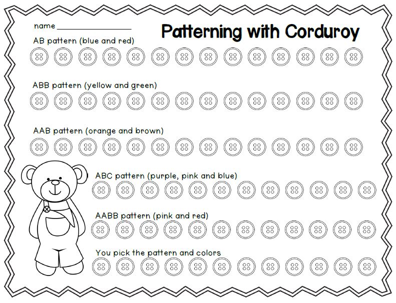 Teach With Laughter: Patterning with Corduroy
