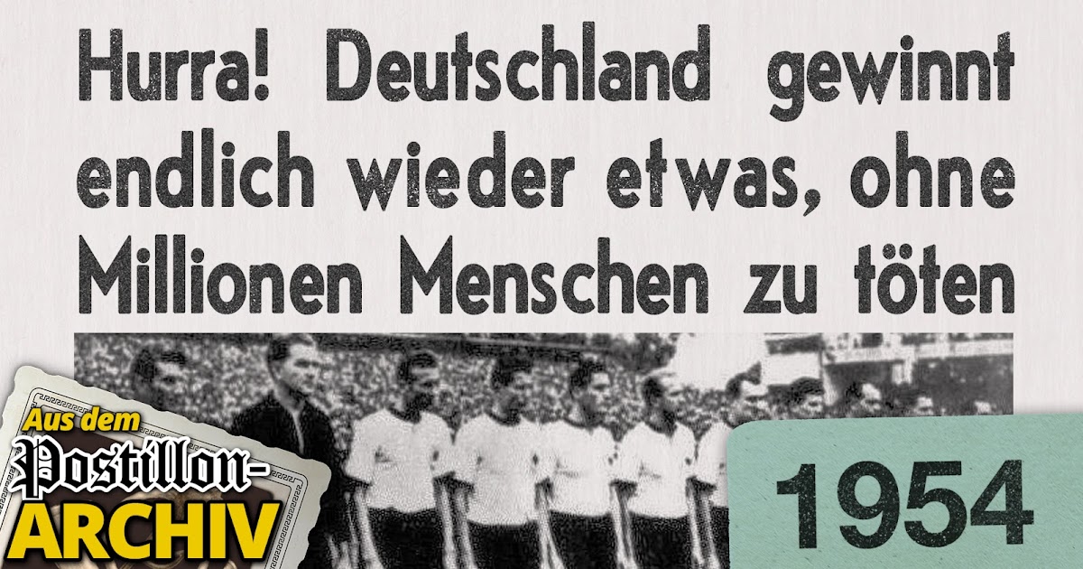 Der Postillon: Titelseite des Postillon (West) am 5. Juli 1954 ...