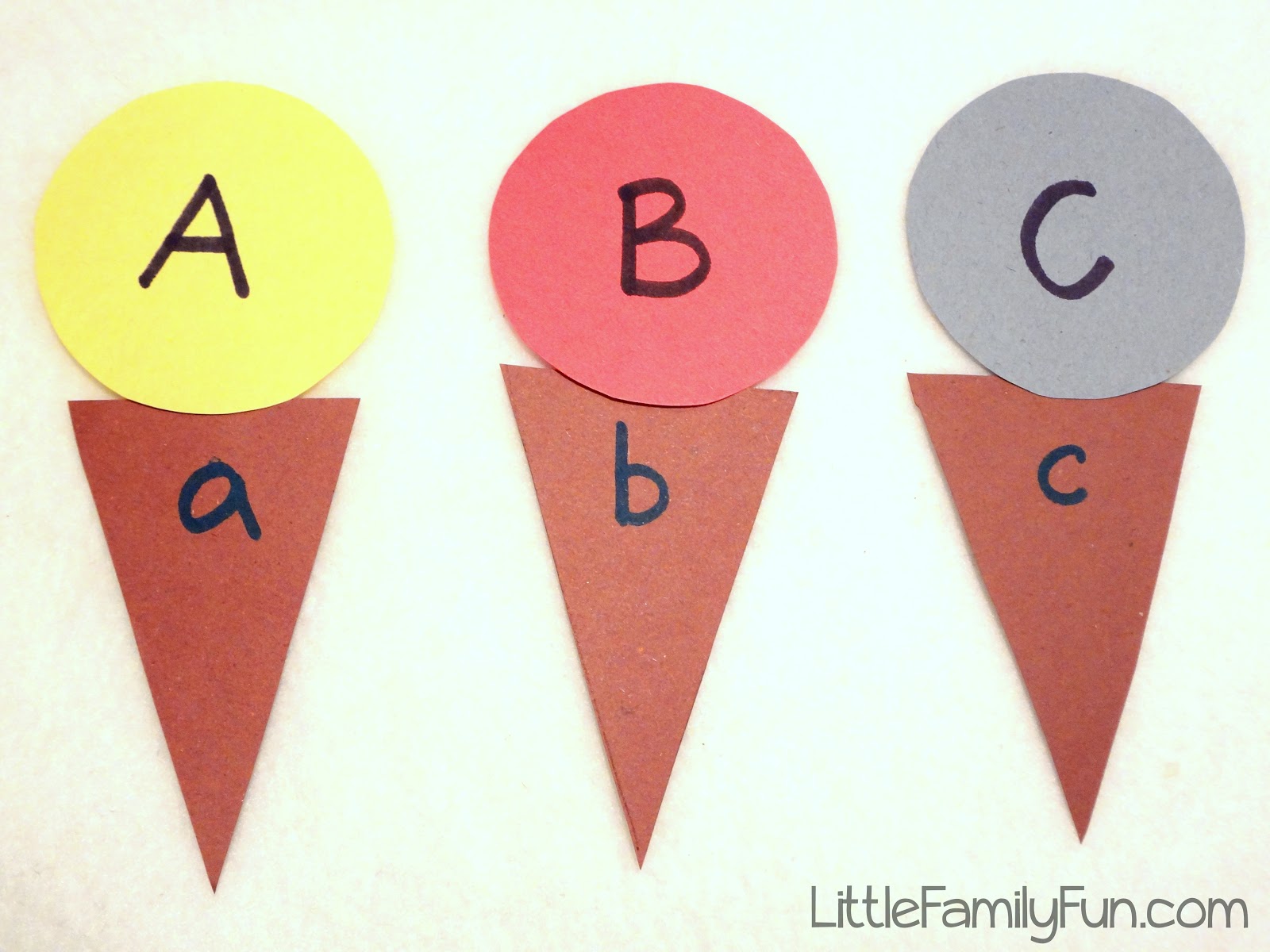 Little Family Fun: Alphabet Ice Cream Game