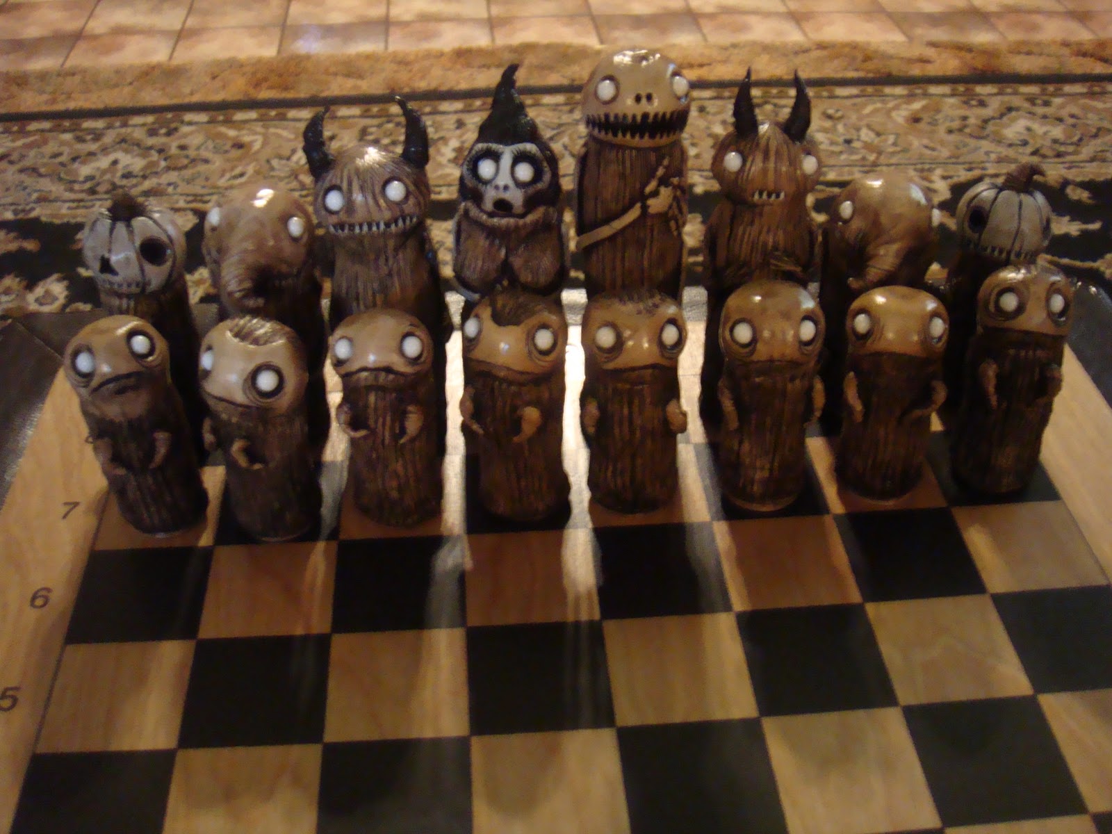 The Art and Obsessions of Mr. Joe Whiteford: Spooky Chess Set