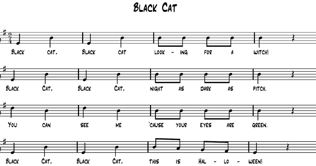 Black Cat Extension Activities - Music a la Abbott - Amy Abbott ...