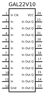 Electrónica Y Programación: Lógica combinatoria con GAL y WinCUPL