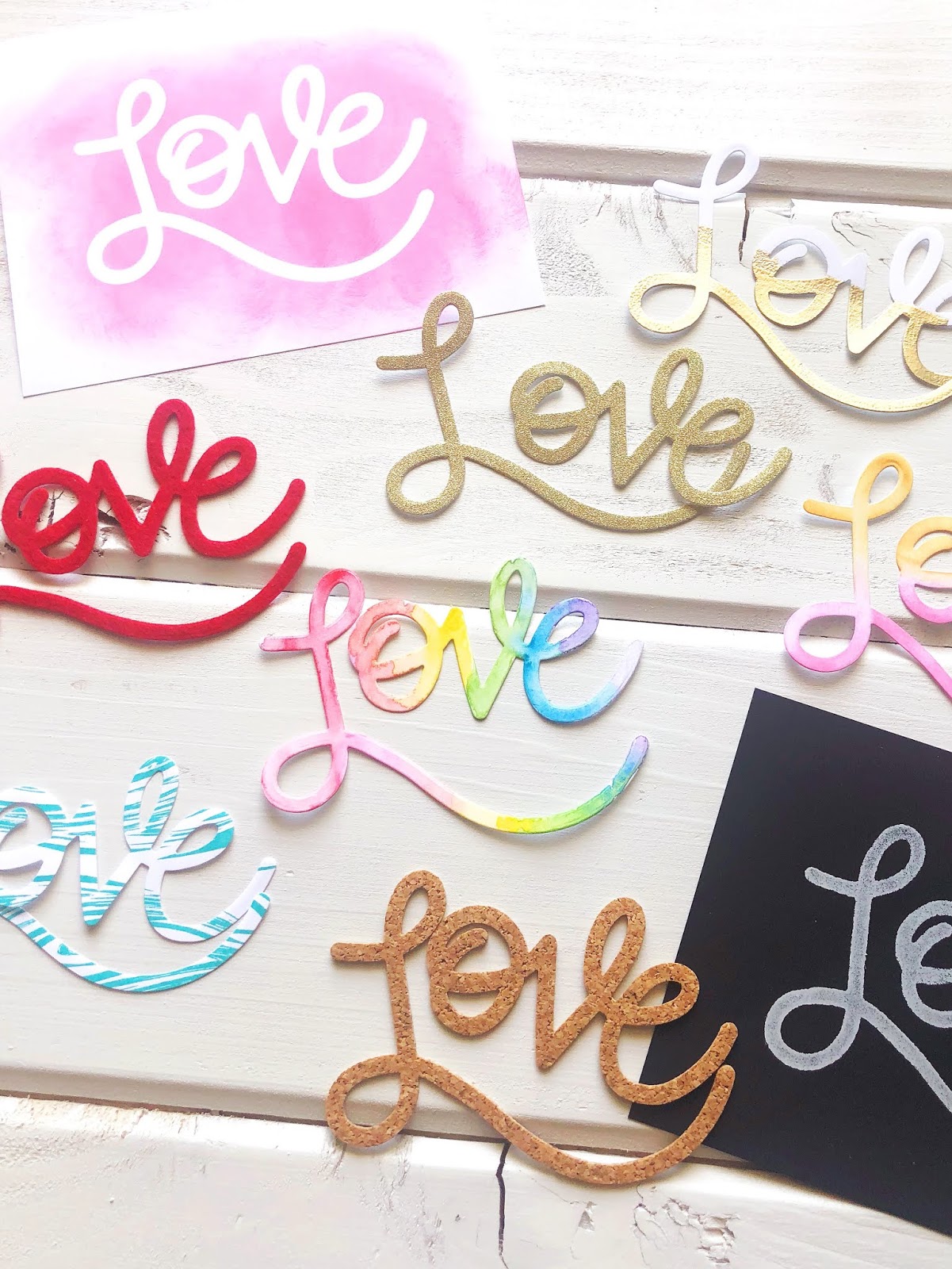 For the Love of Paper: 10 ways to be creative with die cut words ...