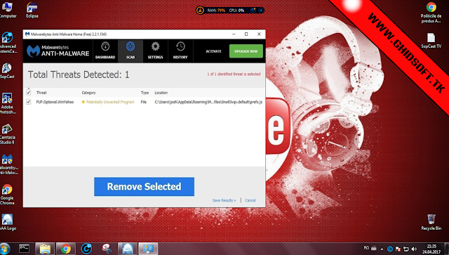 Cum sa elimini virusi din calculator cu Malwarebytes Anti-Malware ...