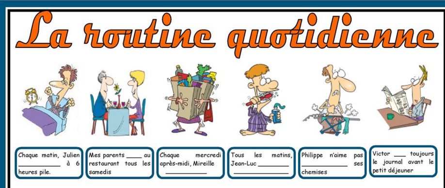 C'EST CHOUETTE: LES ACTIVITÉS QUOTIDIENNES. MA JOURNÉE