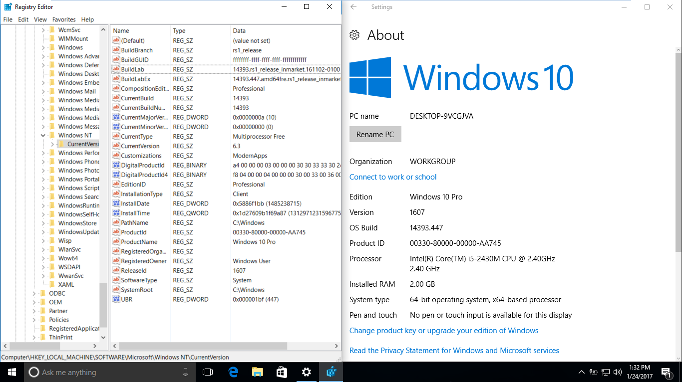 Windows 10 Version 1607 OS Build 14393.447 (x86-x64) AIO [10in1] [en-US ...