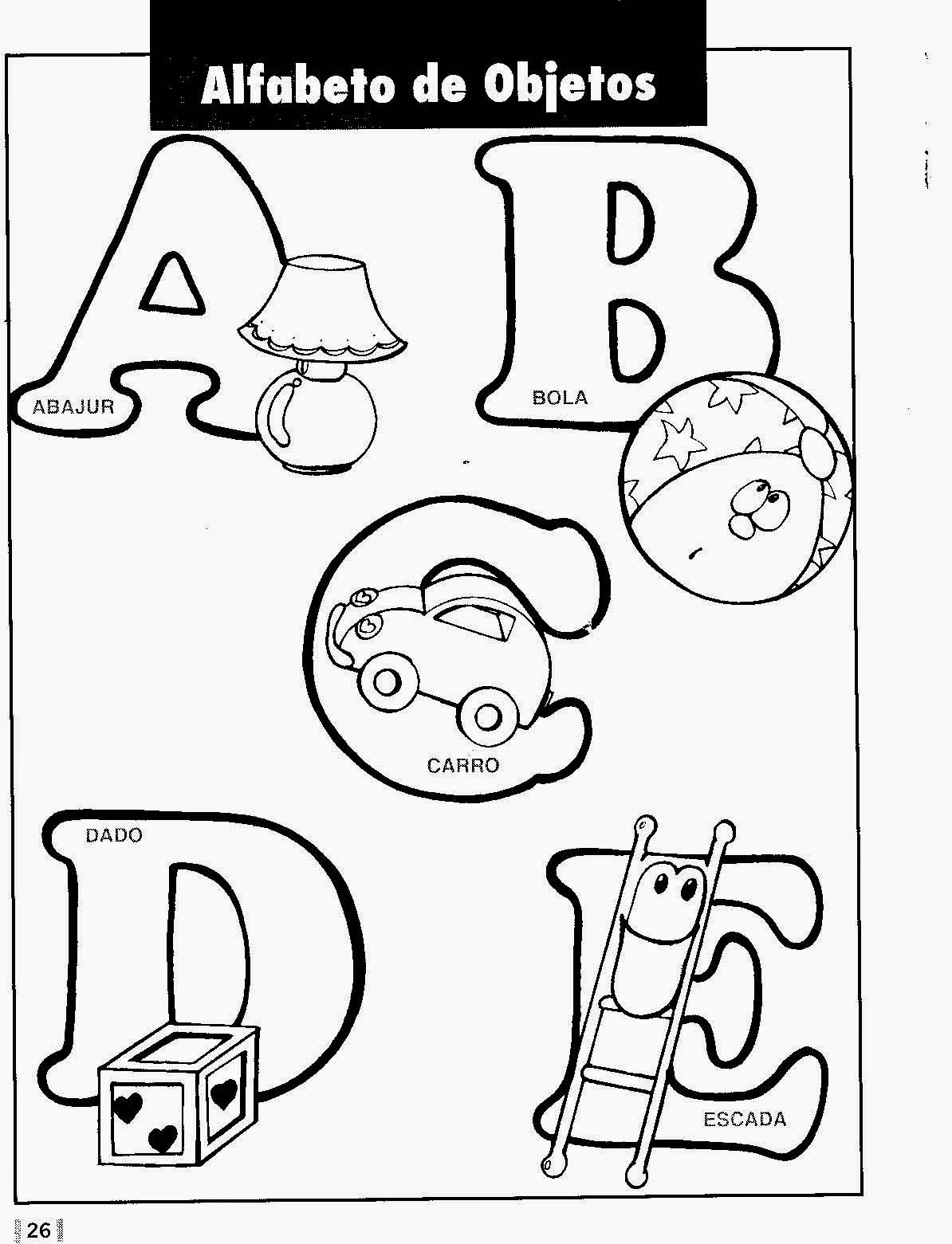 Alfabetos Para Imprimir e Colorir - Desenhos Para Colorir