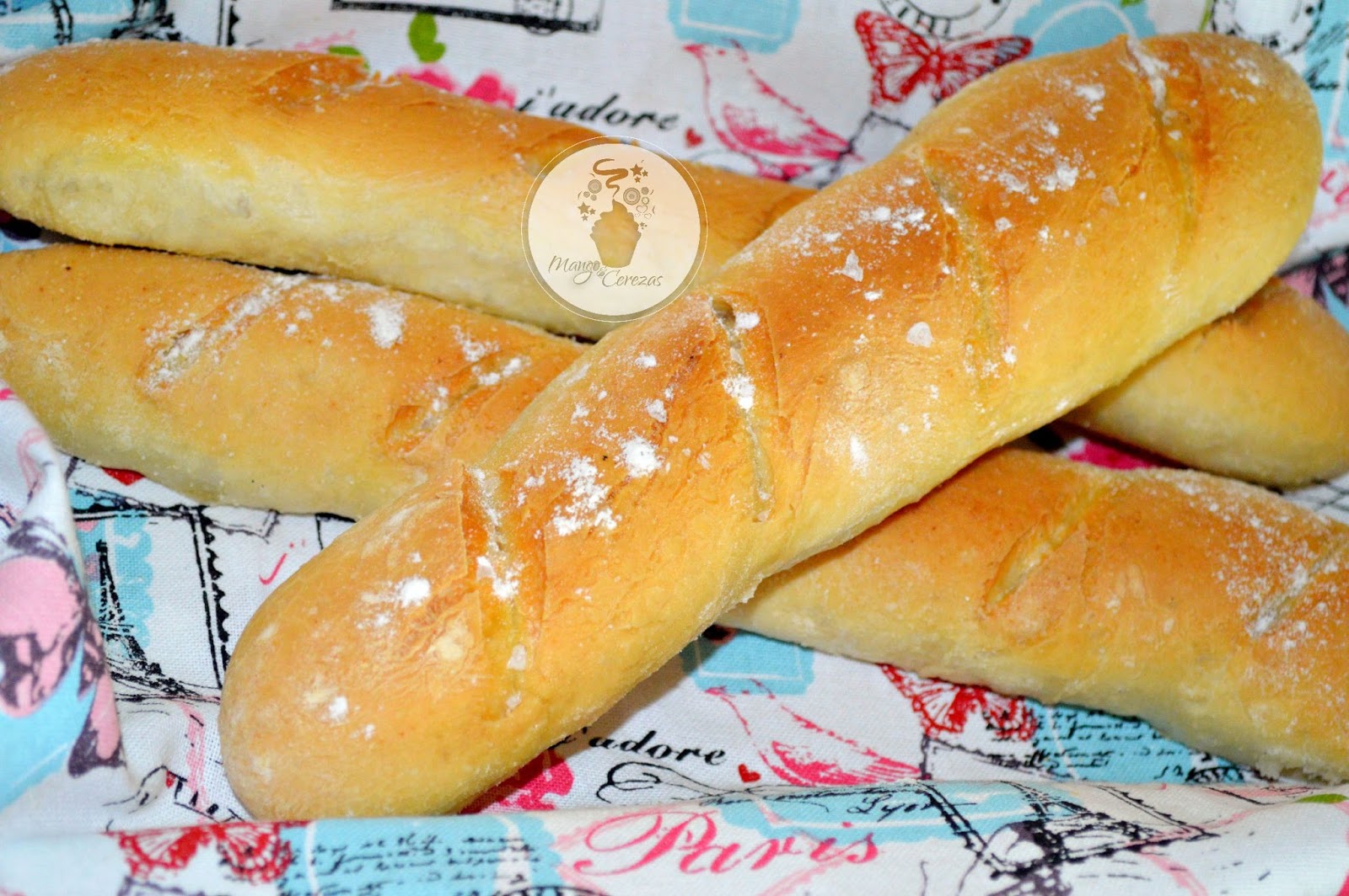 Mango y Cerezas: Paso a Paso de Mi primer Pan Baguette casero