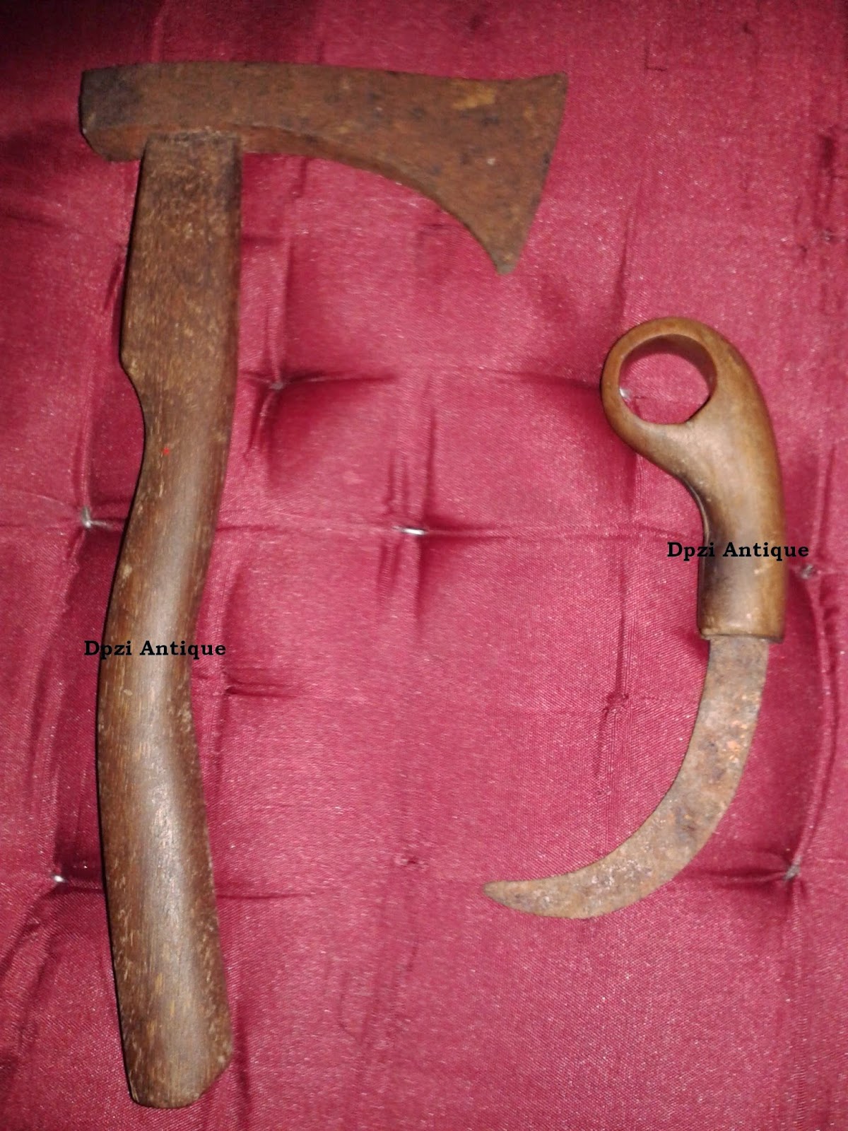 Badai Mencak Kelambit Biru: Senjata Lama , Kapak Siam Antik saiz besar ...