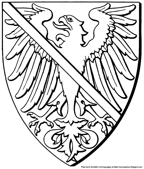 Crayon Palace: The Arms of Sir Gareth coloring page
