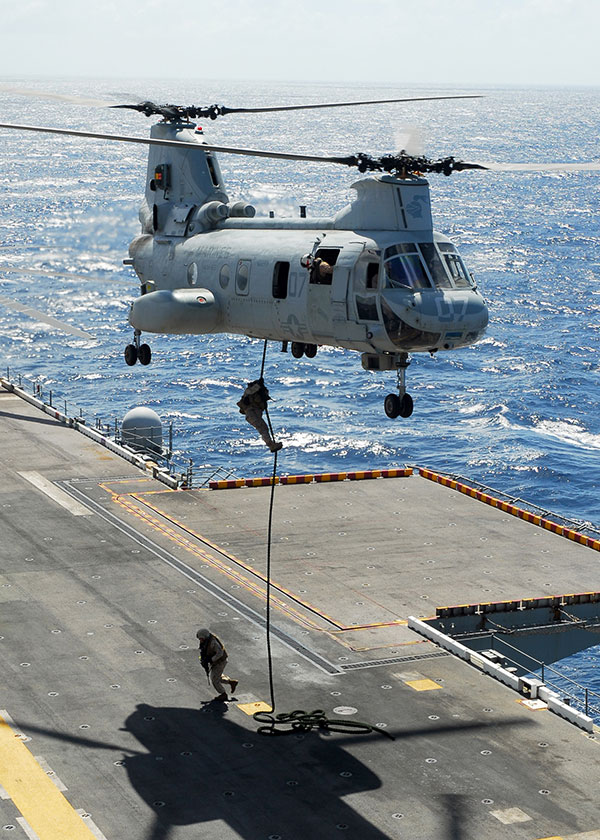 Transportation Picture: CH-46E Sea Knight Helicopter