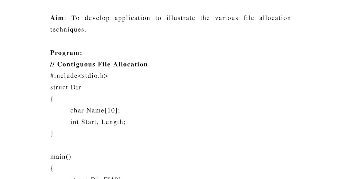 Dr R Anurekha: 12. a. File Allocation Techniques - Contiguous File ...