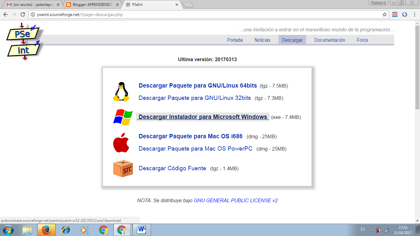 PROGRAMACION BÁSICA EN PSEINT