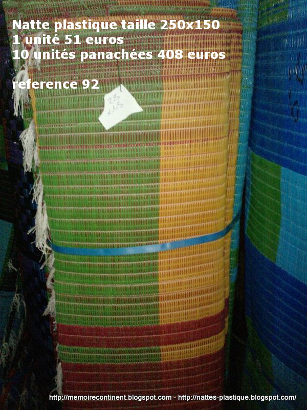 Les nattes de "memoire d'un continent"