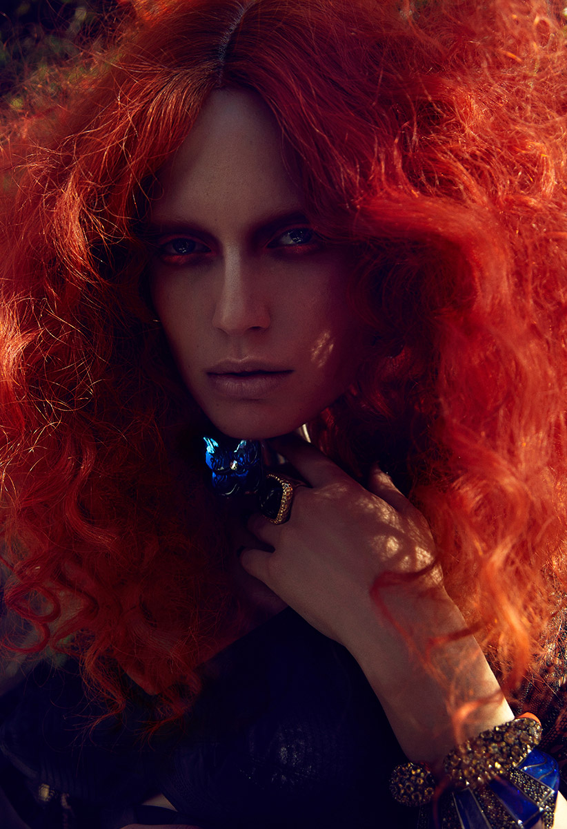 Floral Ethereal Romantic Gothic Vampy Neon Red Hair, Red Head Beauty ...