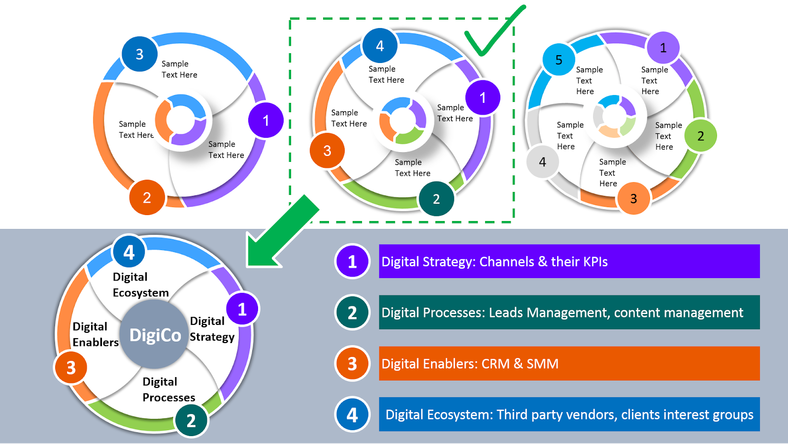 4 point framework makeover with editable PowerPoint Infographic ...