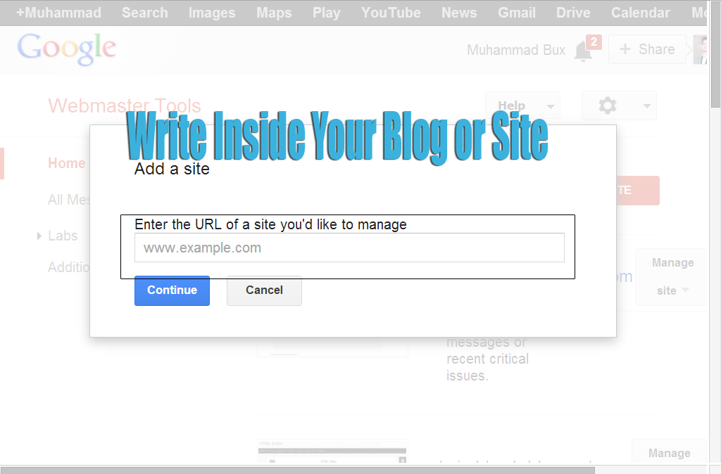 Website Submission To Google Webmaster Tool