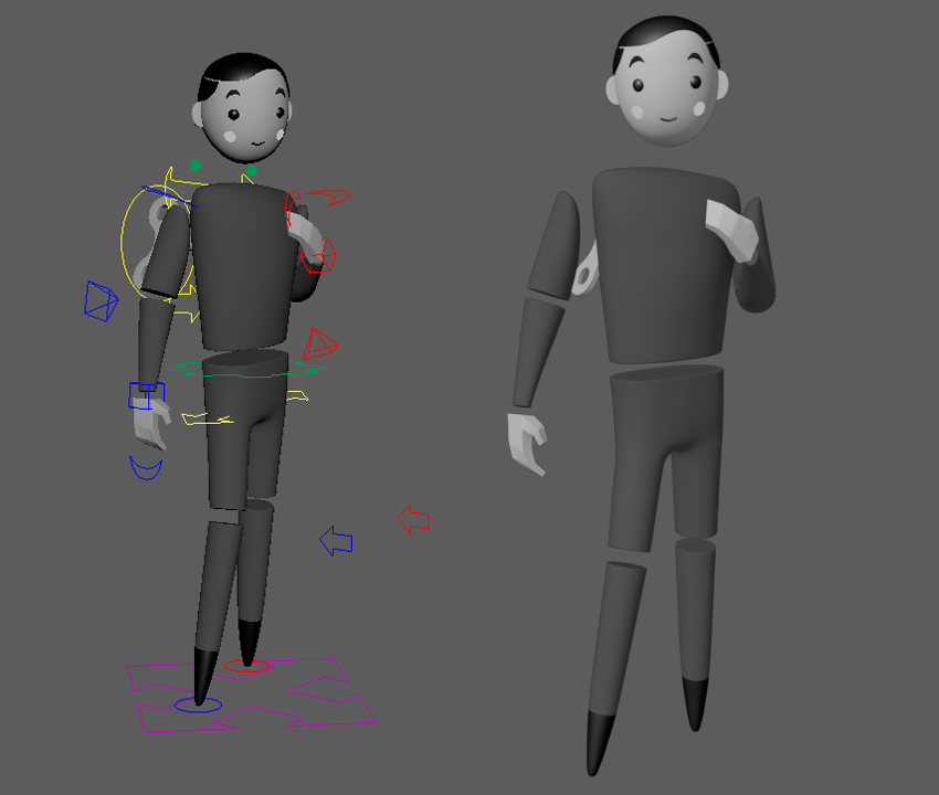 Charlie Serafini's Art Blog: Narrative - Male Character Rigged & Posed