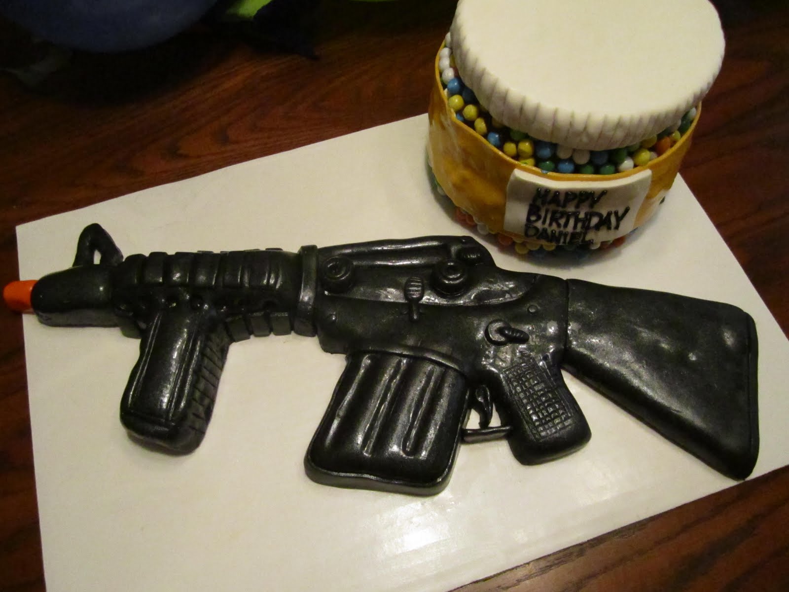 Frosted Insanity: I Love Boys -- Air Soft Gun Cake