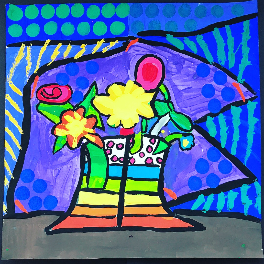 Paintbrush Rocket: 5th Grade Romero Britto Pop Art Paintings!