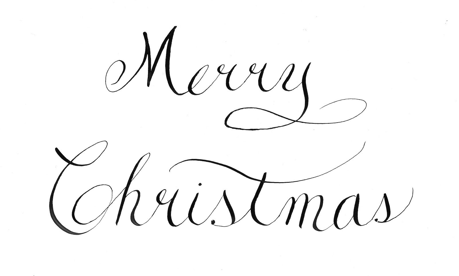 Writing By Hand Merry Christmas Writing By Hand Merry Christmas