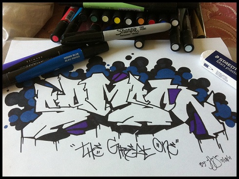 Art of Ink: "Samson" Graffiti