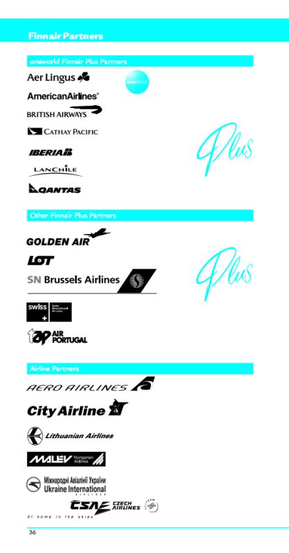 Airline memorabilia: Finnair (2002)