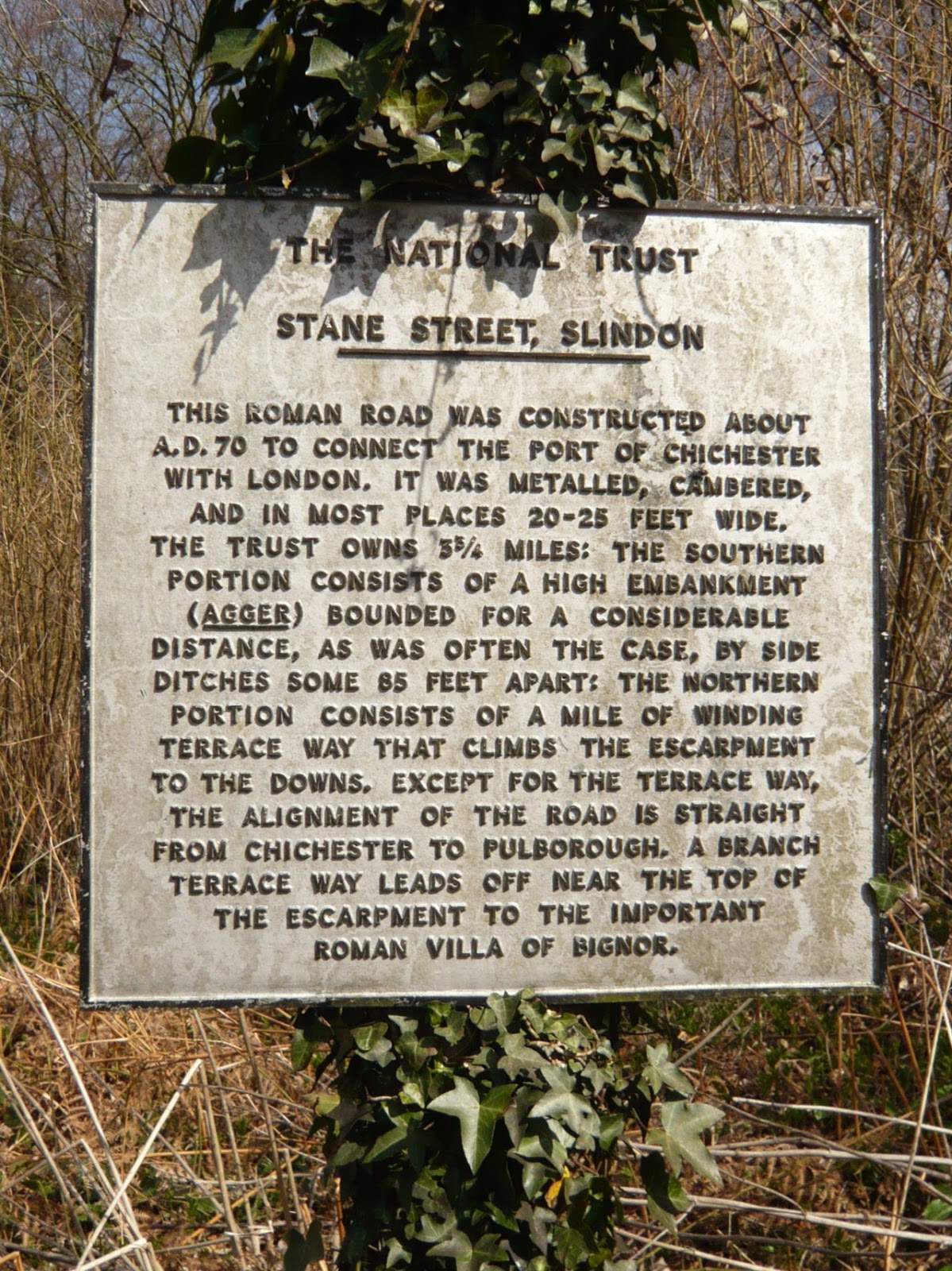 A Walk Amongst The Stones Stane Street Roman Road West Sussex