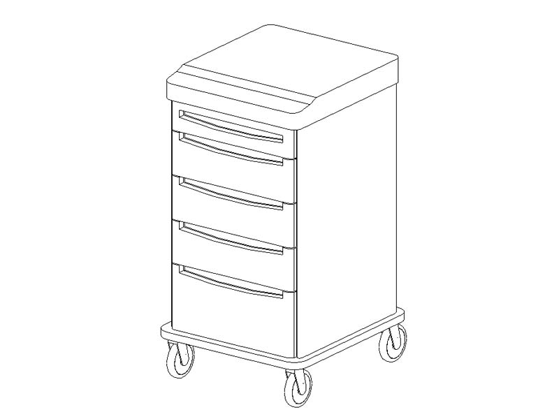 BIM HEALTHCARE REVIT FAMILIES : Supply Carts