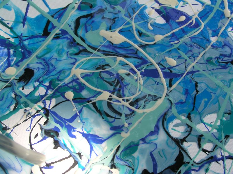 creativ art - hobby: Pouring si String gel, 2 mediumuri acrilice minunate.