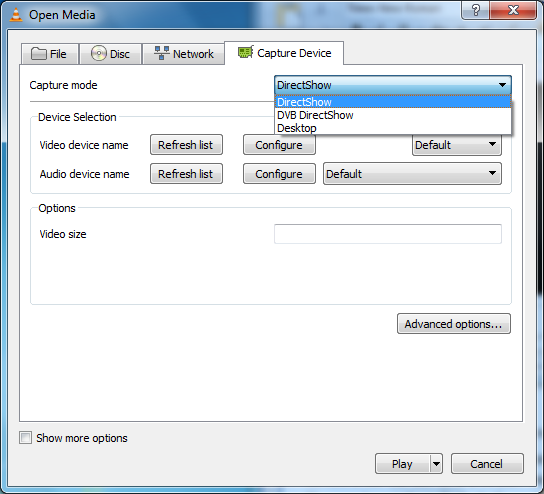 Record Webcam Video ~ VLC Media Player Secrets