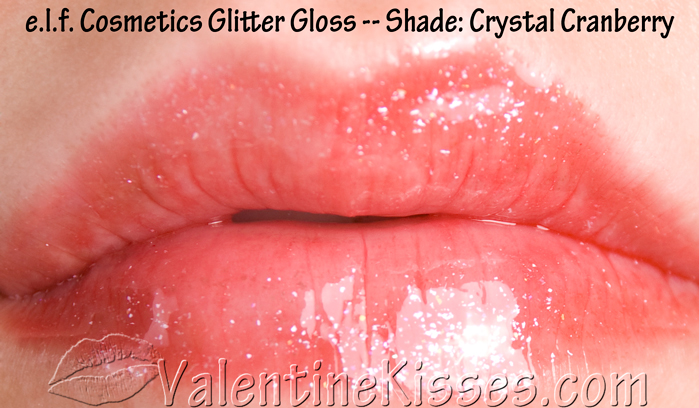 Valentine Kisses: e.l.f. Glitter Gloss - swatches & review of shades ...