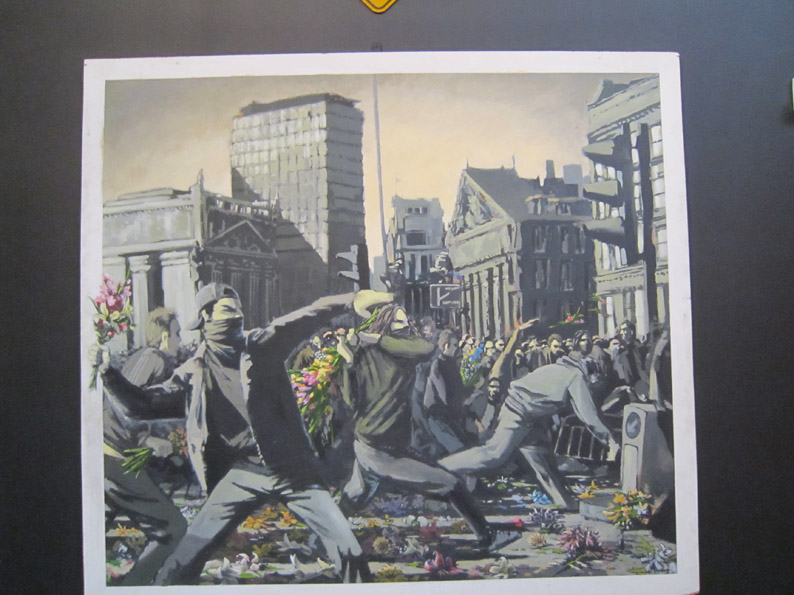 MELROSEandFAIRFAX: Banksy's Riot Painting