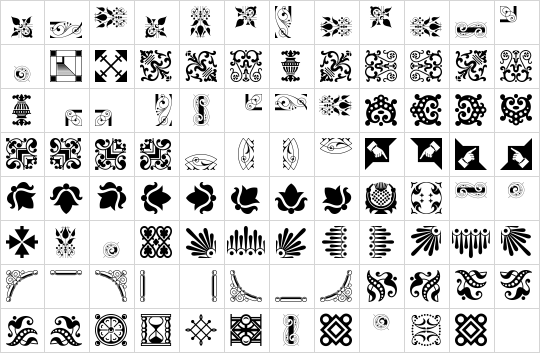 Art Deco Border: Art Deco Border Fonts