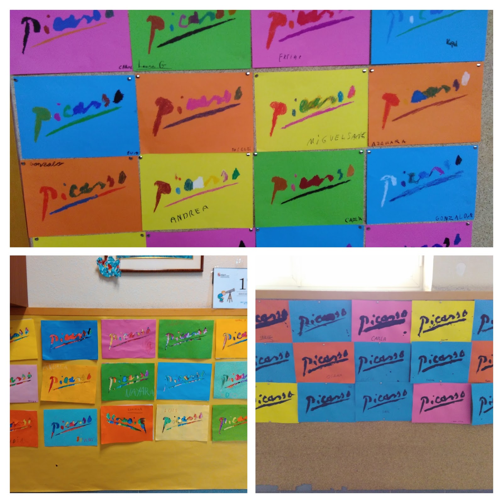 ARTS: PICASSO AT SCHOOL. THE SIGNATURE.