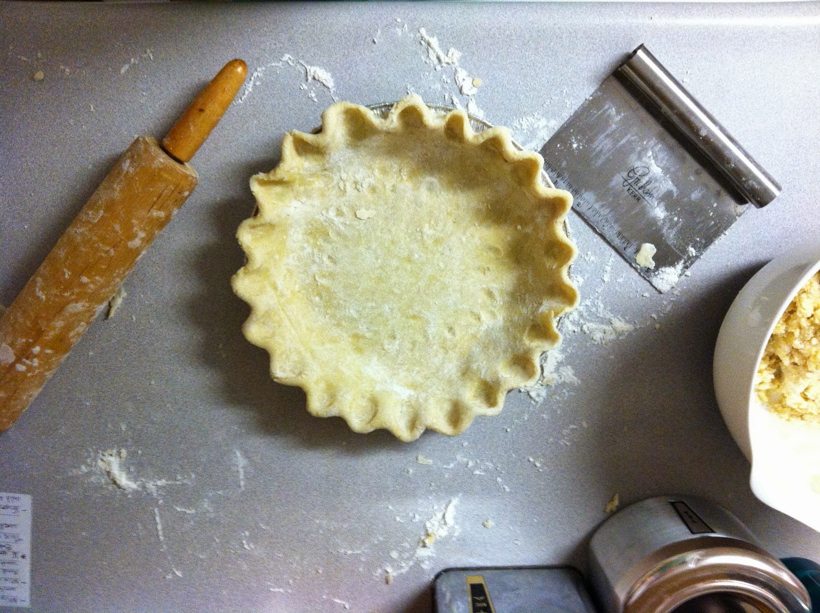 Learning To Make Pies: Getting ready to make pie!