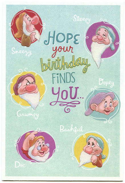 Filmic Light - Snow White Archive: 2012 Seven Dwarfs "Happy" Birthday Card