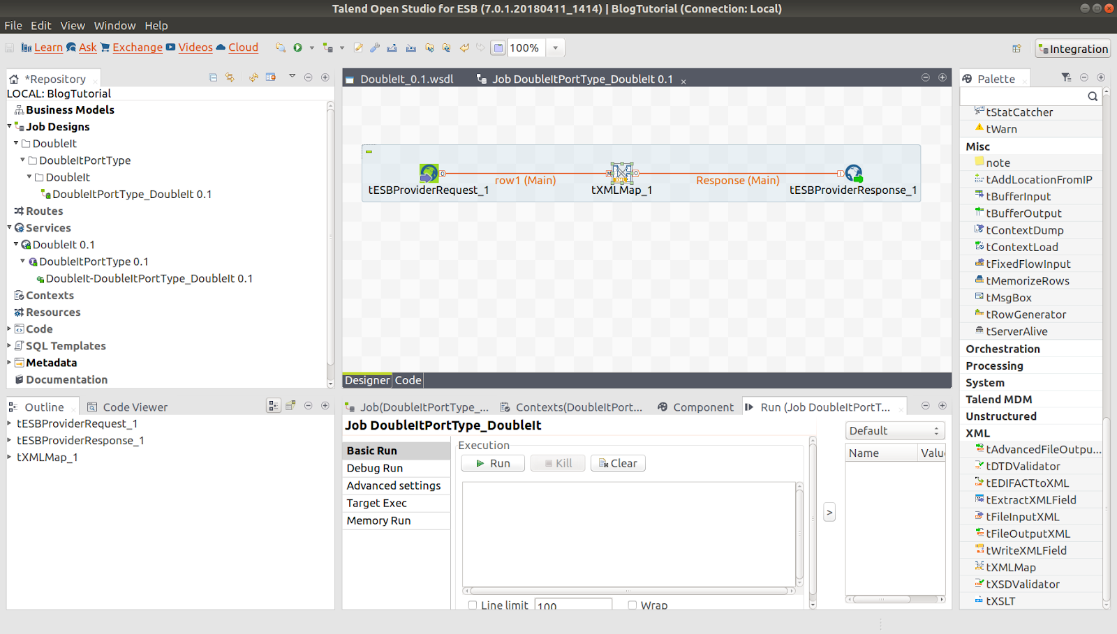 Open Source Security: Securing web services using Talend's Open Studio for ESB - part I