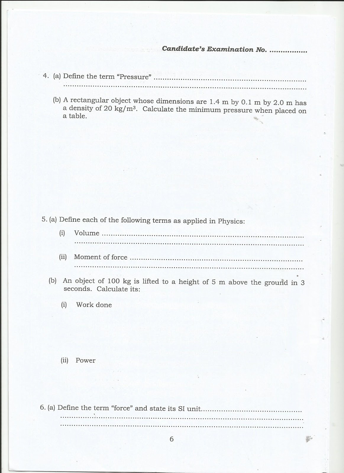 FORM TWO STUDY NOTES & PAST PAPERS BLOG: PHYSICS-FORM TWO SECONDARY ...