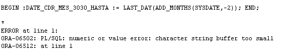Right Now Ora 06502 Pl Sql Numeric Or Value Error Character String Buffer Too Small