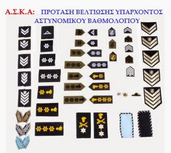Α.Σ.Κ.Α.: ΠΡΟΤΑΣΗ ΒΕΛΤΙΩΣΗΣ ΥΠΑΡΧΟΝΤΟΣ ΑΣΤΥΝΟΜΙΚΟΥ ΒΑΘΜΟΛΟΓΙΟΥ ΓΙΑ ...