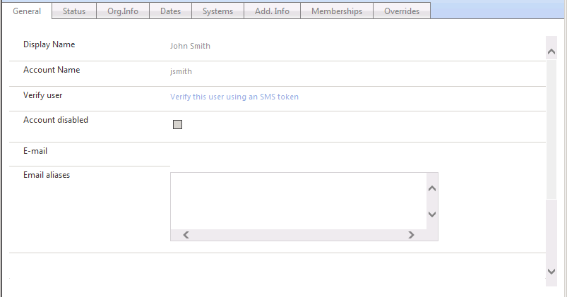 User verification add-on for the FIM/MIM Portal