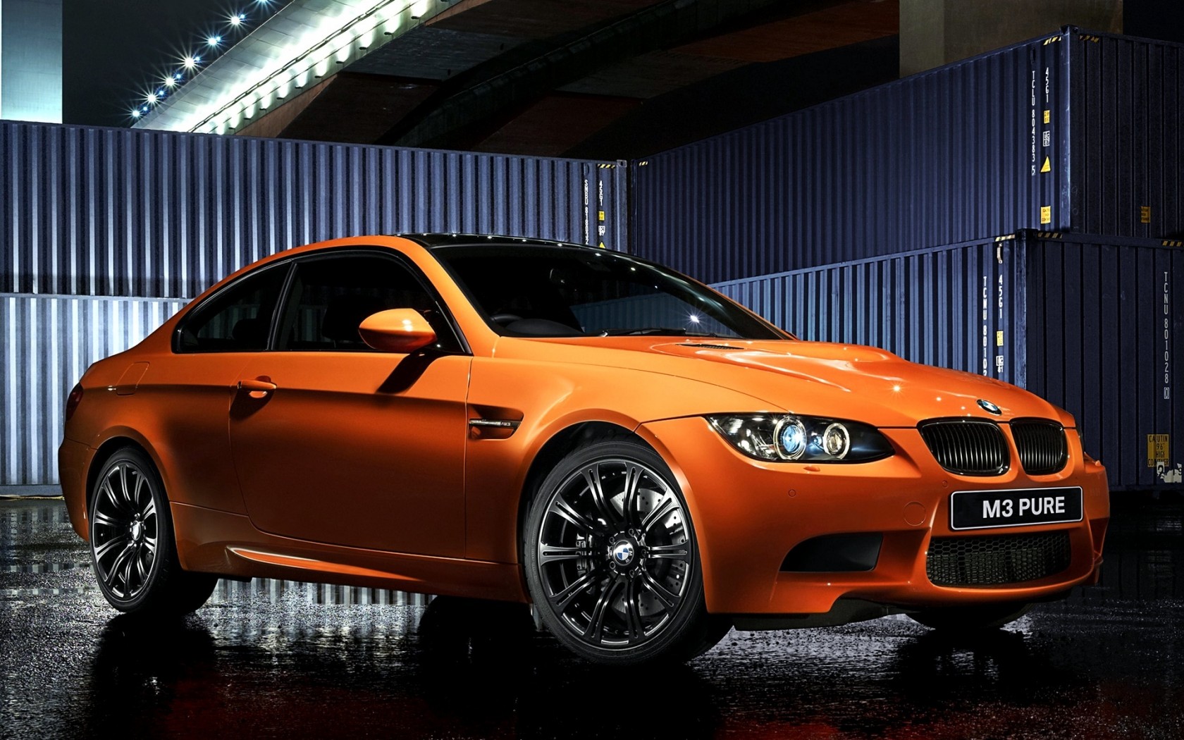 Orange BMW M3 Wallpaper
