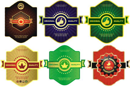 Sticker Vector Label | Corel Draw Tutorial and Free Vectors