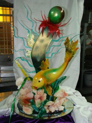 culinary artistry: SUGAR WORK AND STYROFOAM CARVING