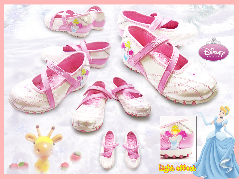 Kids Shoes Master: Disney Princess Cinderella Kids Girl size Light-up ...