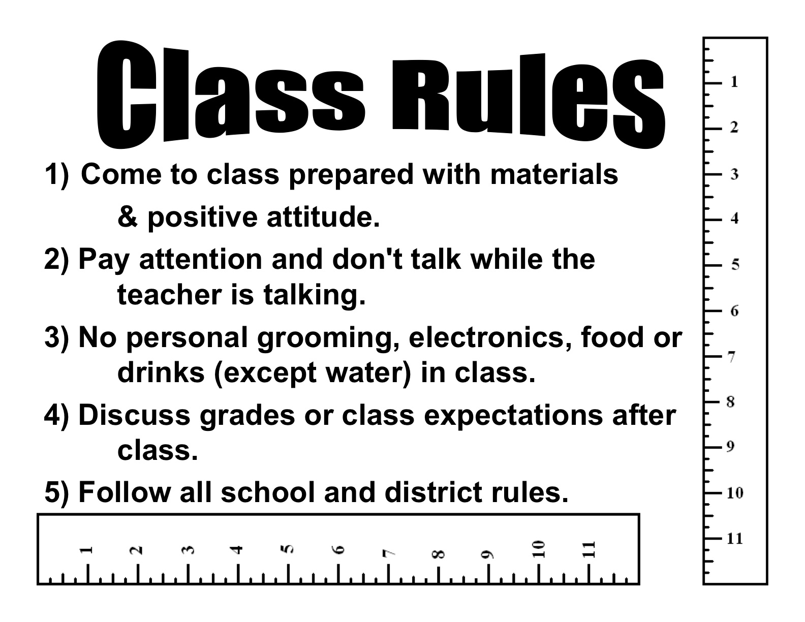 Labore et zelo: Class Rules