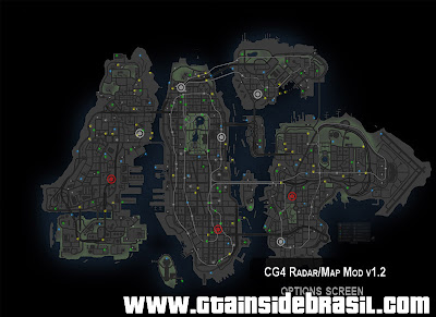 Mods para GTA SA: GTA IV - CG4 Radar Map Mod V1.2