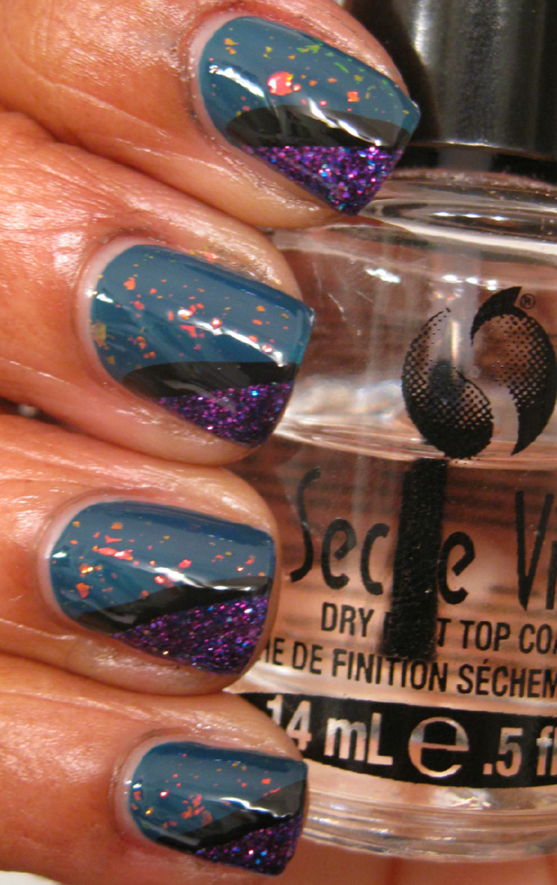 Karine’s Vernis Club: Flakies and Glitter manicure- Tutorial