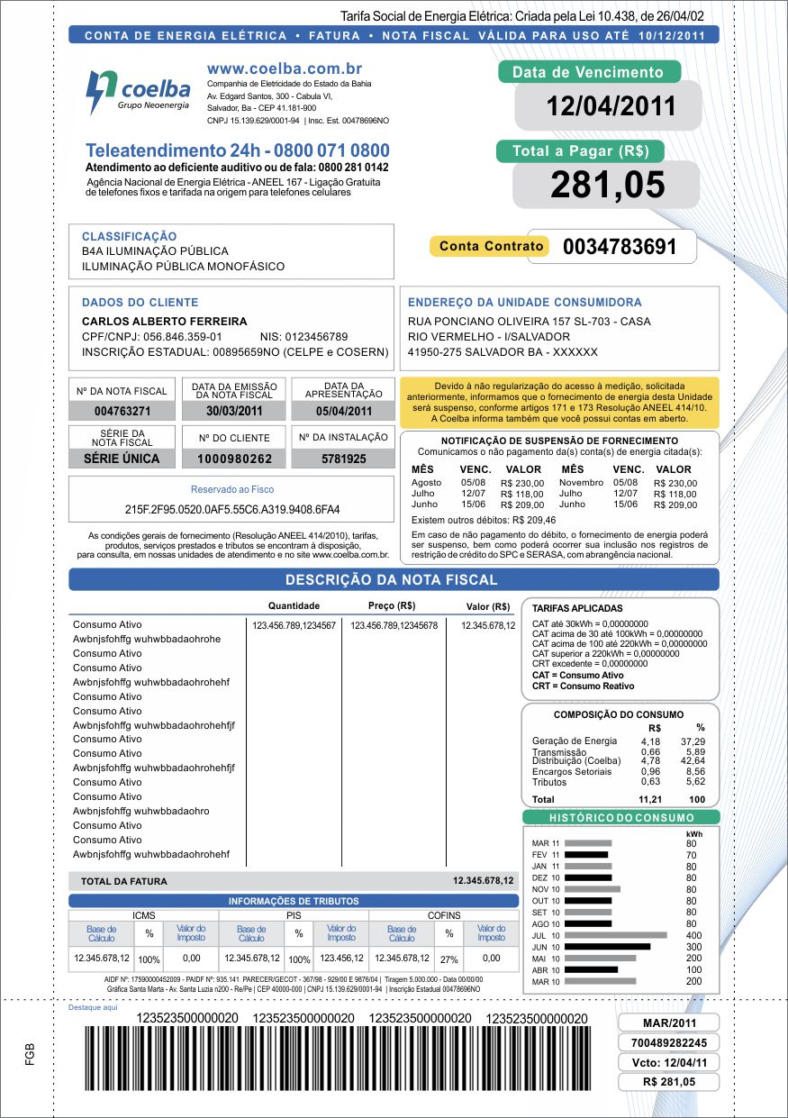 CONTA DE ENERGIA ELÉTRICA DEVE FICAR MAIS BARATA A PARTIR DE HOJE